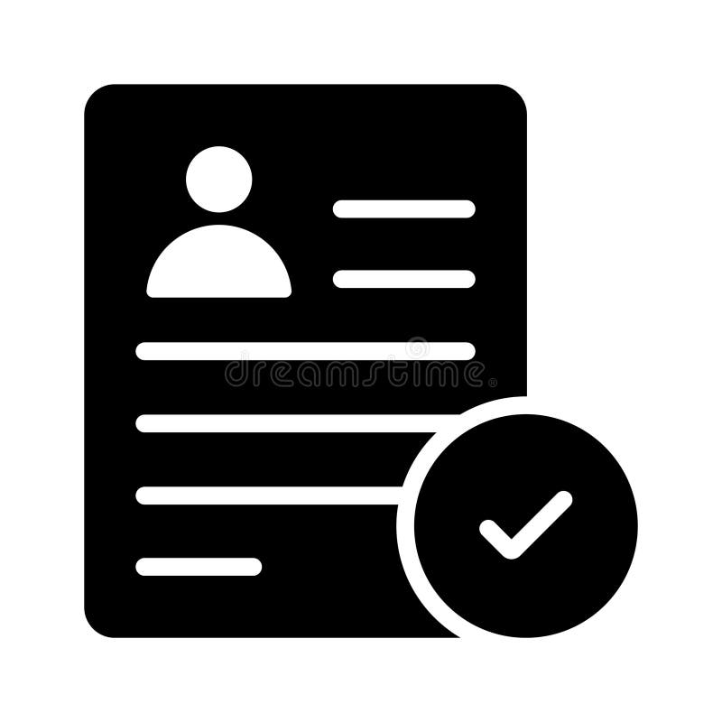 Grab this Amazing Icon of Curriculum Vitae in Modern Style Stock Vector ...