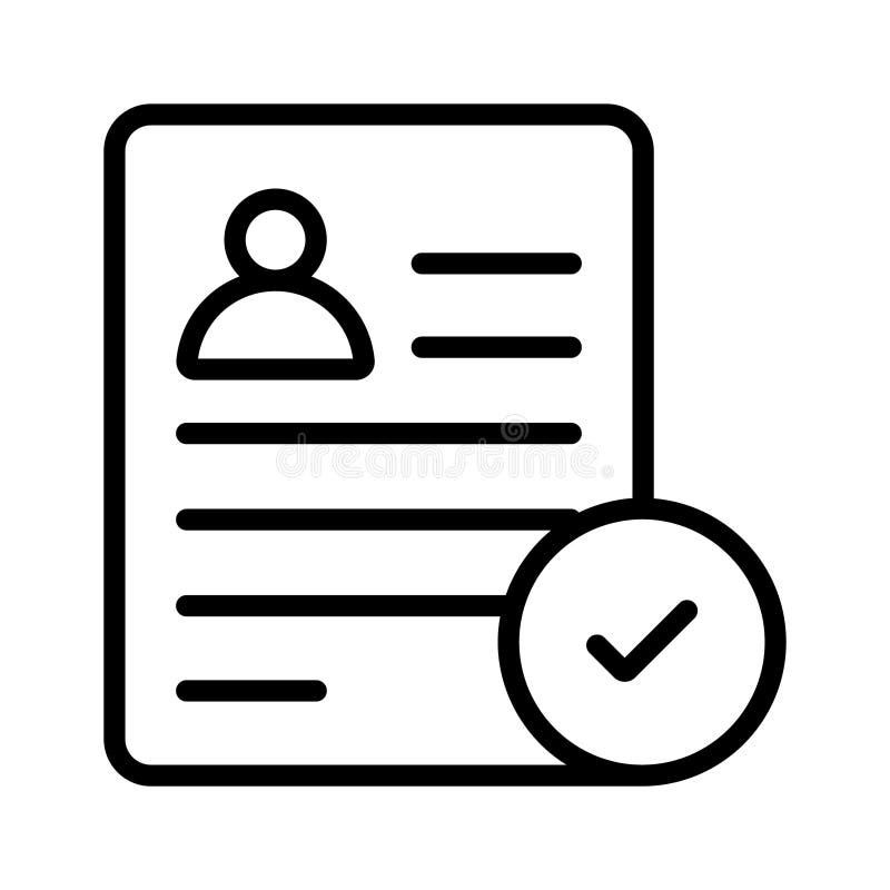 Grab this Amazing Icon of Curriculum Vitae in Modern Style Stock Vector ...