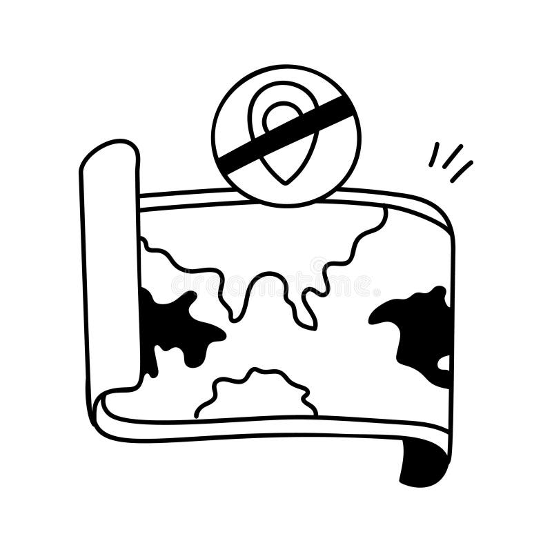 Grab this Amazing Icon of Map in Trendy Style Stock Illustration ...