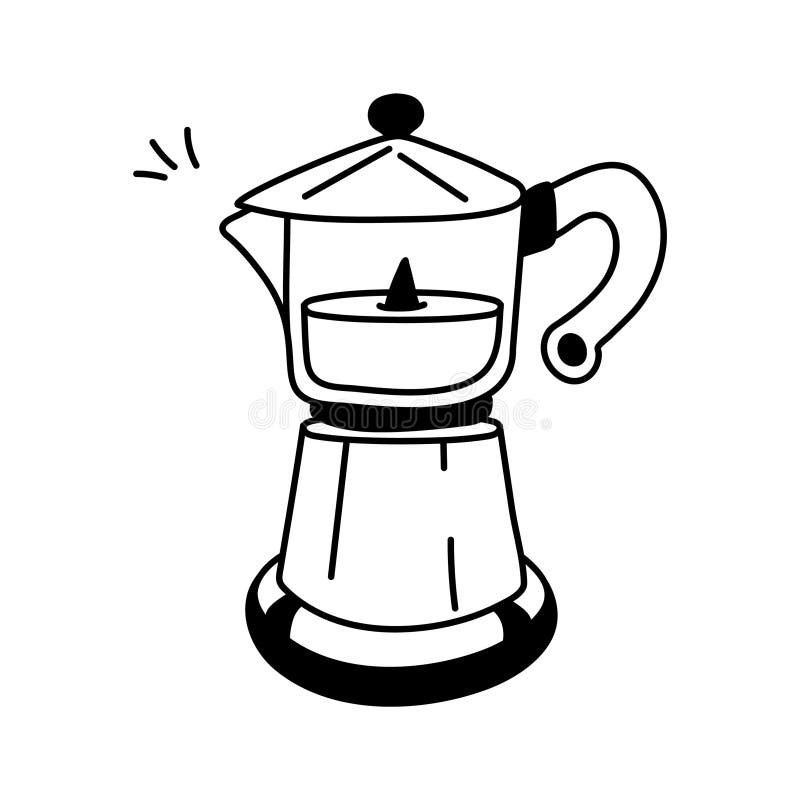 Grab this Amazing Icon of Moka Pot in Modern Style Stock Vector ...