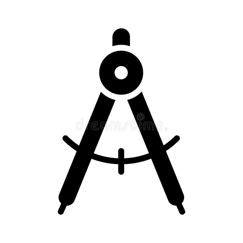 Grab this Amazing Vector Design of Geometry Compass Icon, Flat Icon ...