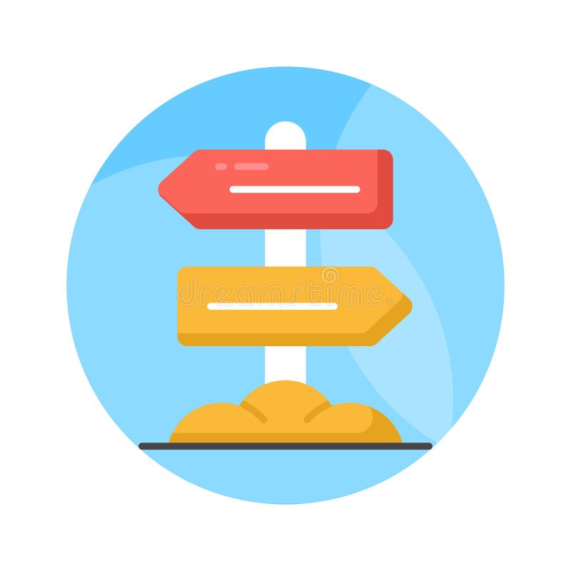 Grab this Amazing Vector of Signpost in Modern Style, Direction Board ...