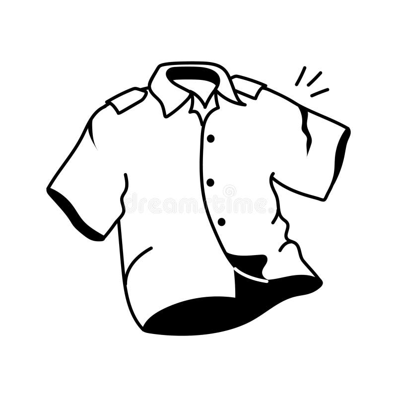 Grab this Beautiful Icon of Shirt, Dress Shirt Vector Stock Vector ...