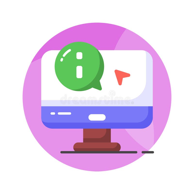 Grab this Beautifully Design Computer Information Message Vector in ...