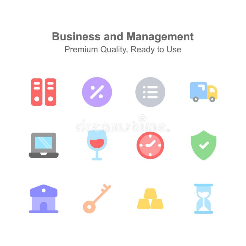 Grab this Beautifully Designed Business and Management Icons Stock ...