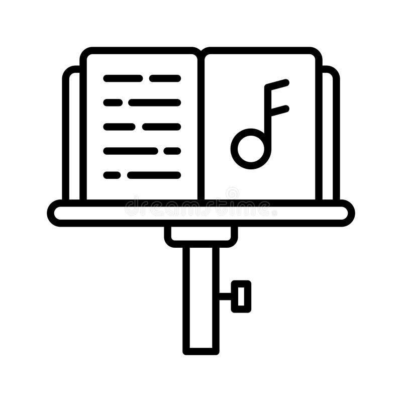 Grab this Carefully Crafted Icon of Music Stand in Modern Style Stock ...