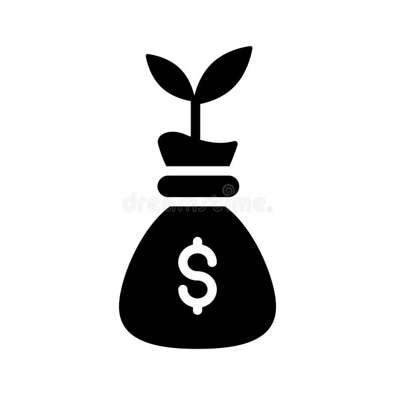 Grab this Carefully Crafted Money Plant Vector, Icon of Business ...