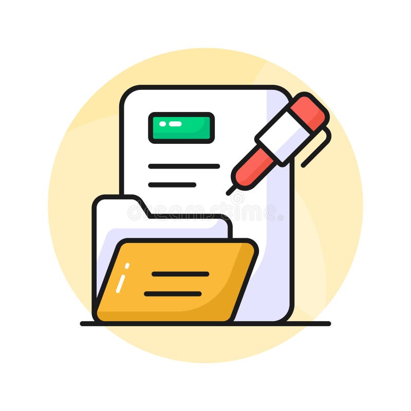 Grab this Carefully Designed Business Document Concept Vector, Ready To ...