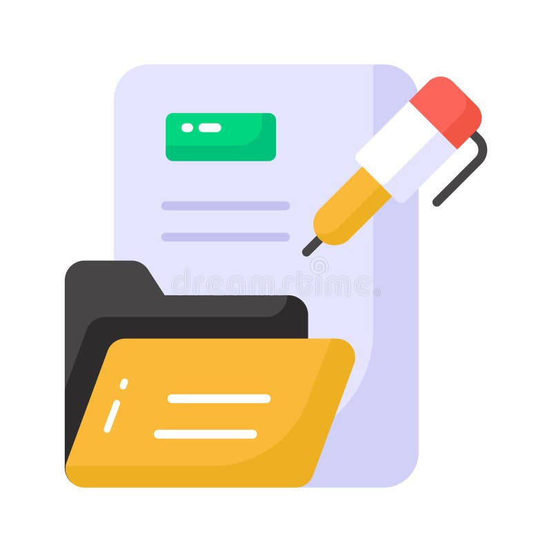 Grab this Carefully Designed Business Document Concept Vector, Ready To ...