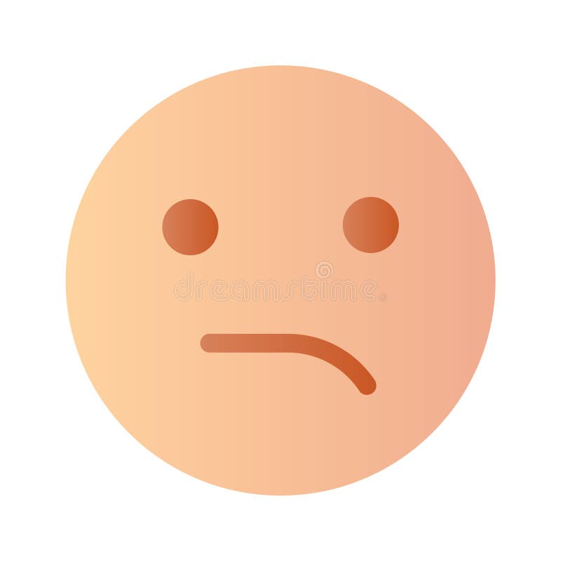 Grab this Creative Icon of Disappointed Emoji in Modern Style Stock ...