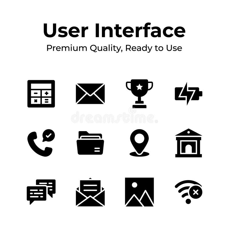Crafted Amazing User Interface Icons Stock Illustrations – 4 Crafted ...