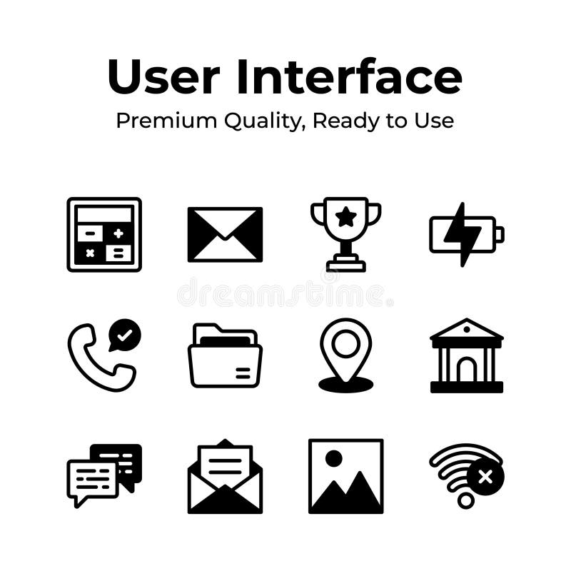 Grab this Creatively Crafted Amazing User Interface Icons Stock Vector ...