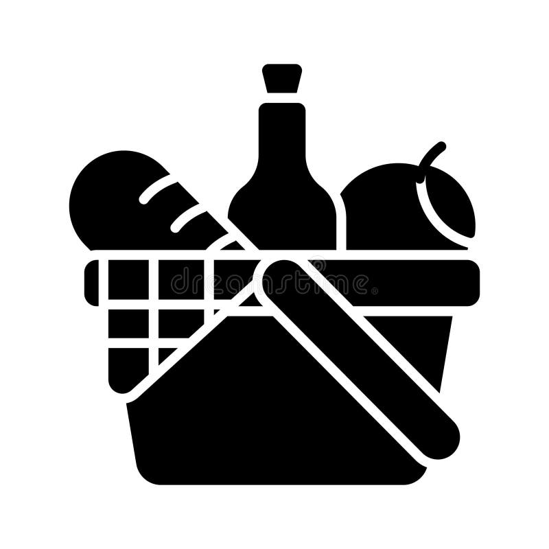 Grab this Creatively Designed Icon of Fruit Basket in Modern Style ...