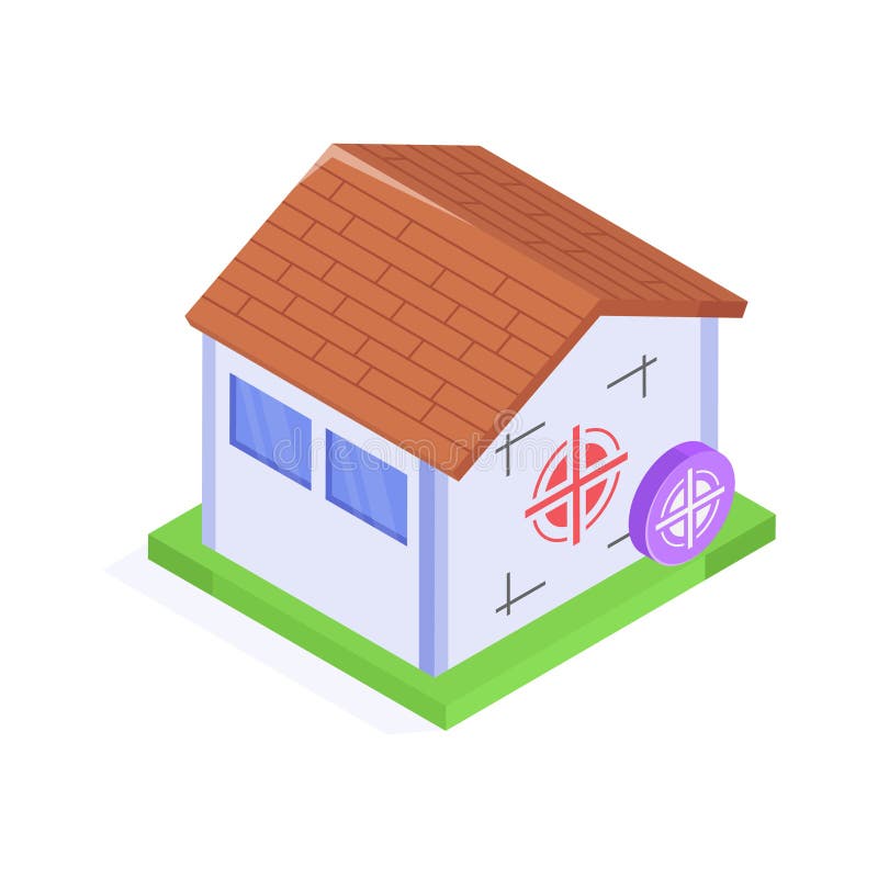 Grab this Creatively Designed Icon of Property Target in Modern Style ...
