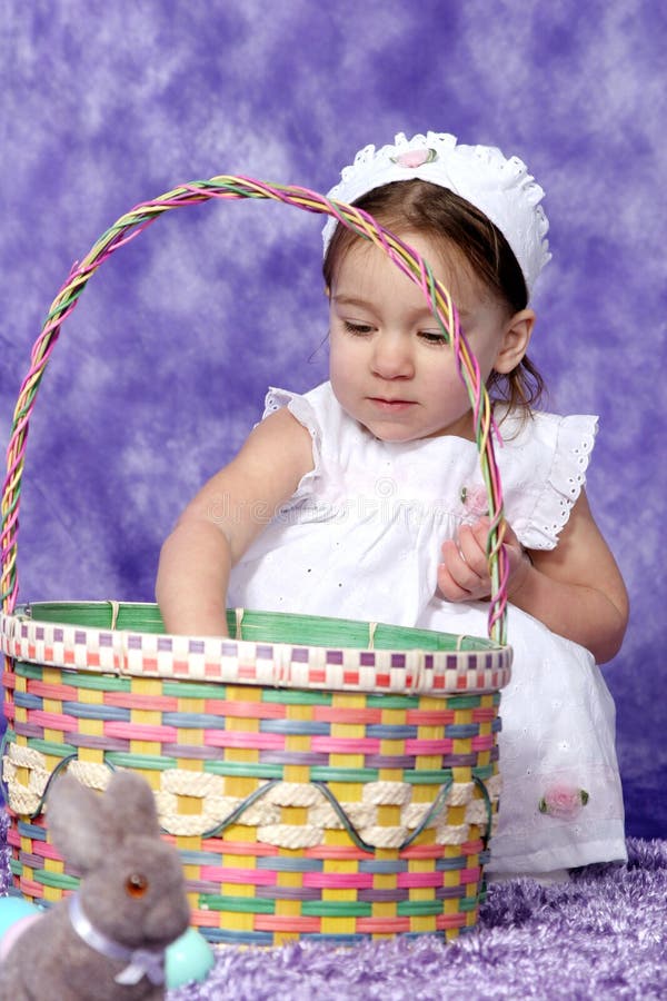Grab an egg stock photo. Image of bunny, girl, basket, women - 93470