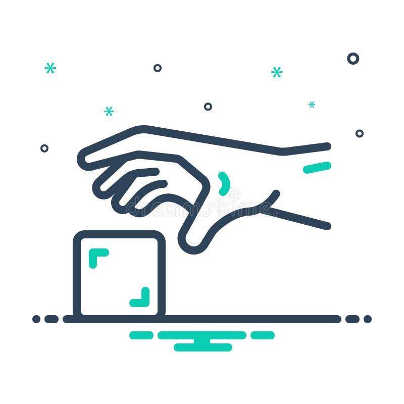 Mix Icon for Grab, Swoop and Hold Stock Illustration - Illustration of ...