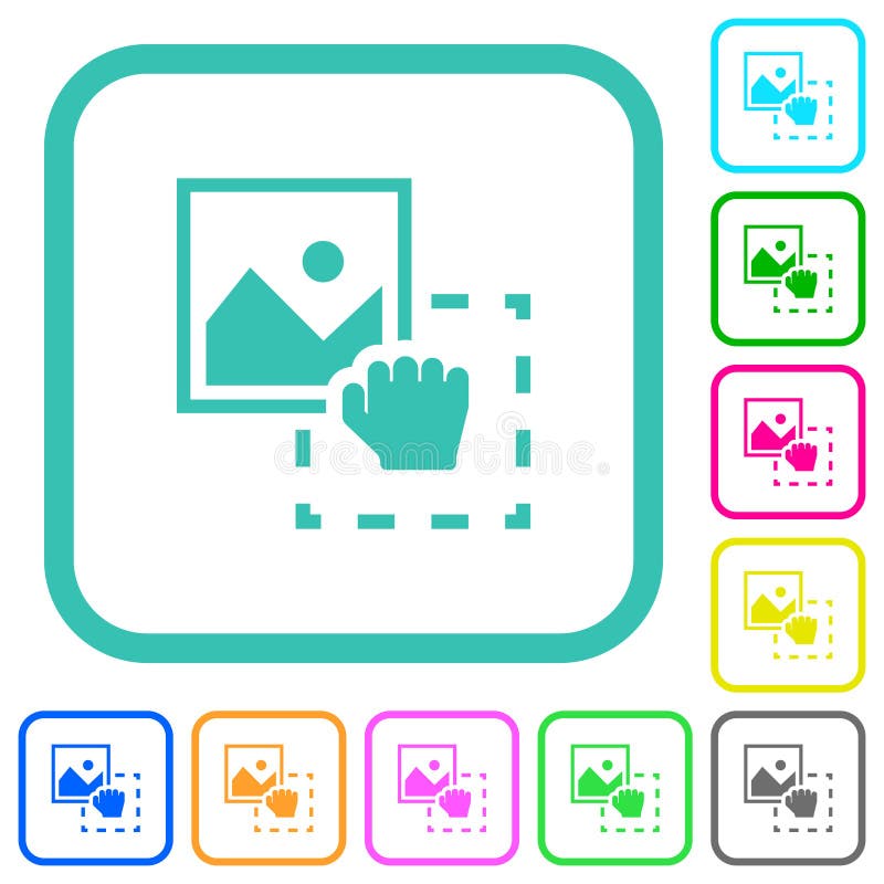 Grab Image To Upload Vivid Colored Flat Icons Stock Vector ...