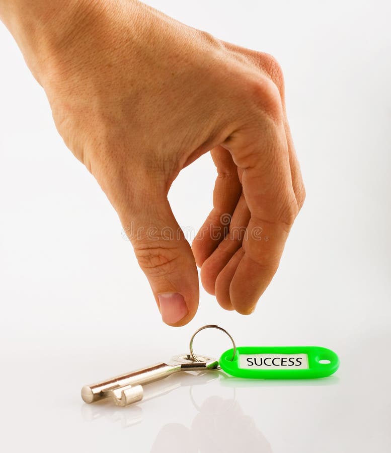 Grab the key to success stock image. Image of career, silver - 7569149