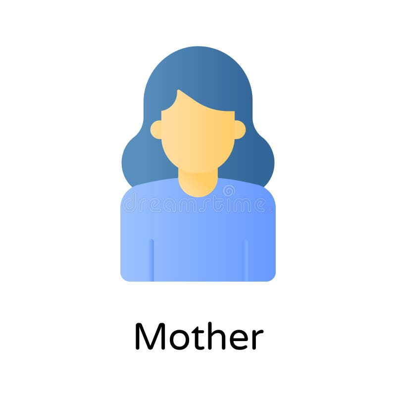 Grab this Unique Icon of Mother in Modern Flat Style Stock Vector ...