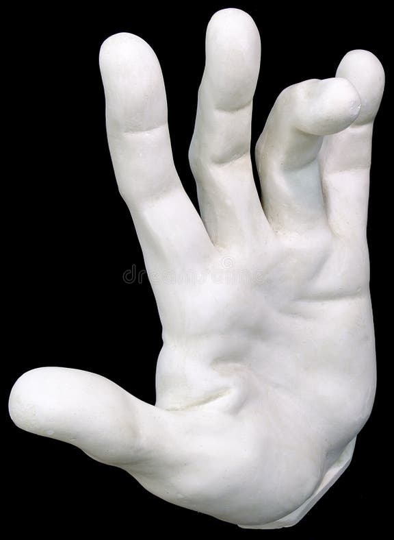 Grabbing hand stock photo. Image of prop, gyps, cast, pose - 60128