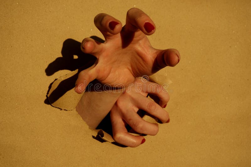Grabbing Hand stock photo. Image of halloween, demolished - 88059892