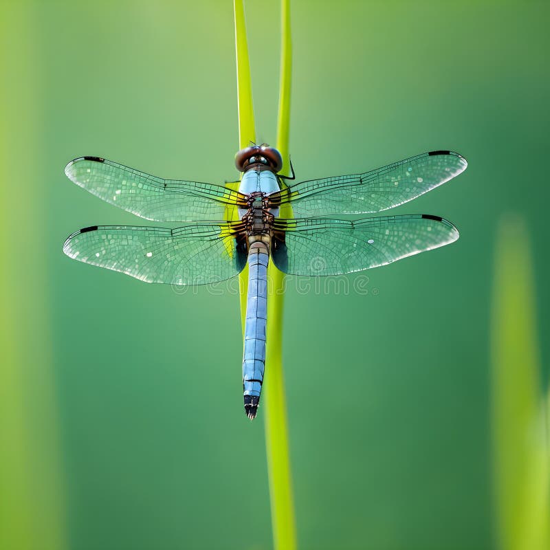 Grace in Flight: Close-Up of a Dragonfly S Long Tail and Translucent ...