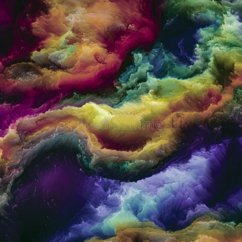 The Grace of Textured Colors Stock Illustration - Illustration of ...