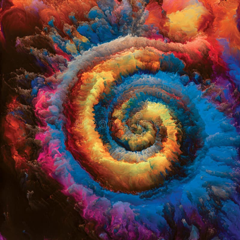 The Grace of Textured Colors Stock Illustration - Illustration of ...