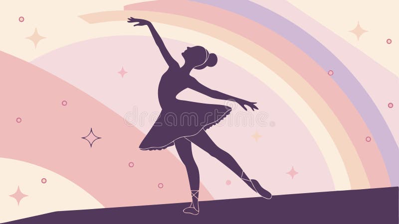 Graceful Ballerina Dancing, Artistic Expression. Vector Design Generative AI Stock Illustration ...