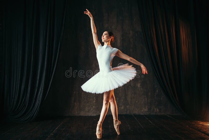 Ballet Dancer Dancing on the Stage in Theatre Stock Photo - Image of jump, moving: 114486882