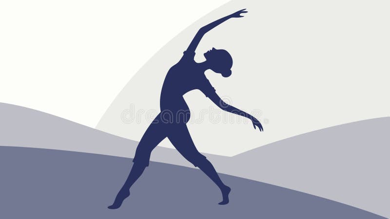 Graceful Ballerina Silhouette, Elegant Dance Pose, Vector Design ...