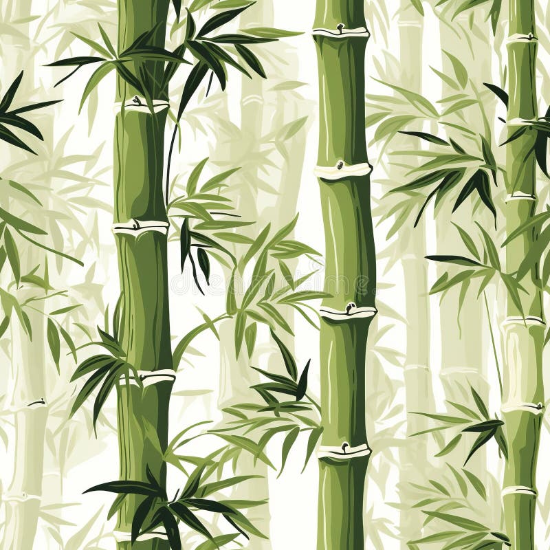 Graceful Bamboo Pattern: Elegance and Tranquility in Japanese-Inspired ...