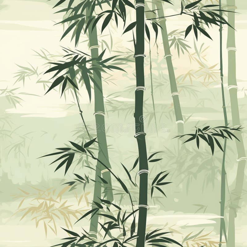 Graceful Bamboo Pattern: Elegance and Tranquility in Japanese-Inspired ...