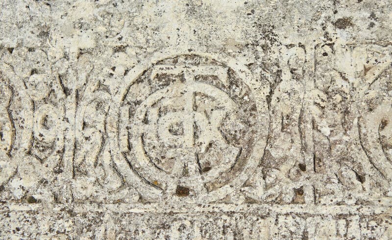 Graceful Beautiful Historical Bas-reliefs on the Facade Stock Image ...