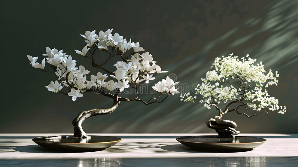 Graceful Beauty of a Tree Depicted in a Captivating 3D Model AI Image ...