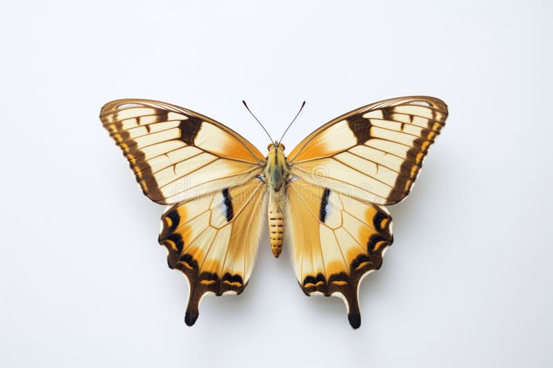 Graceful Flutter: Butterfly on Transparent Background. Stock ...