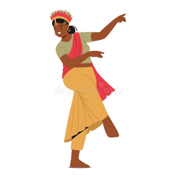 Graceful Indian Female Dancer Character Adorned in Vibrant Attire ... Graceful Indian Female Dancer Character Adorned in Vibrant Attire ...