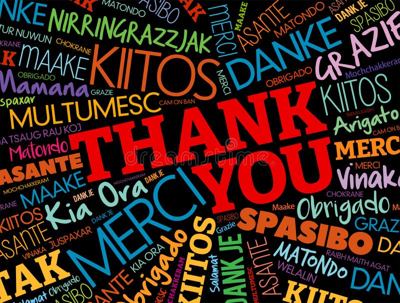 Gracias Nube De Palabras En El Fondo Del Concepto De Idiomas Diferentes