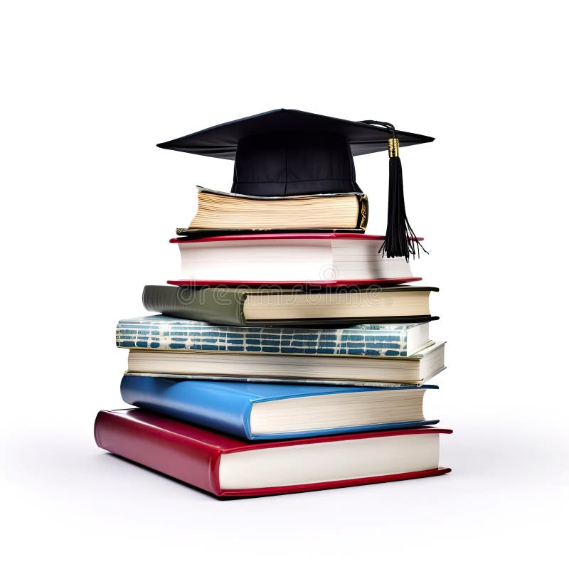 Grad Hat with Books, College or University, Achievement in Education,AI ...