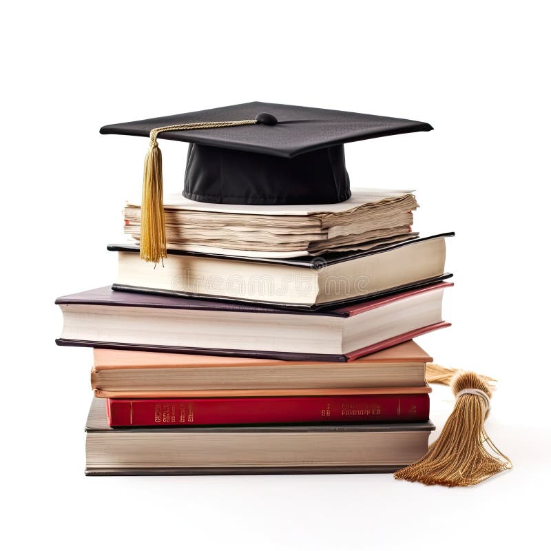 Grad Hat with Books, College or University, Achievement in Education,AI ...