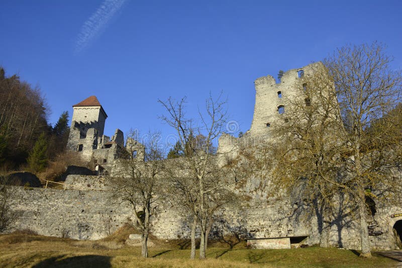 Grad Kamen Ruins Outside of Lake Bled, Slovenia Stock Image - Image of ...