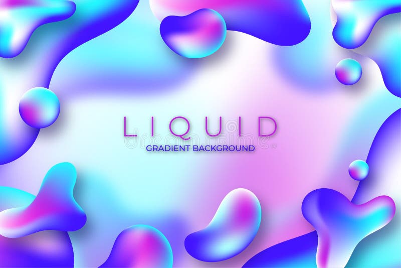 Holographic Vibrant Futuristic Gradients Background Stock Vector ...