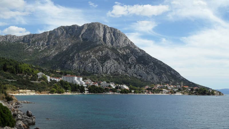 Gradac, Croatia stock photo. Image of mount, town, hill - 81272370