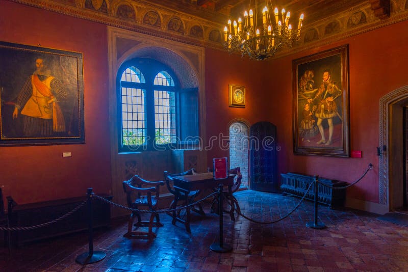 Gradara, Italy, September 30, 2021: Chamber Inside of the Castel ...