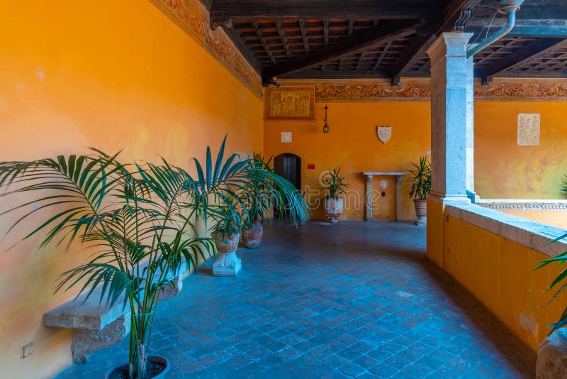 Gradara, Italy, September 30, 2021: Chamber Inside of the Castel ...
