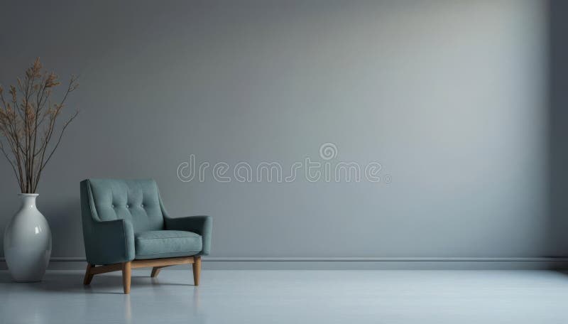 Gradated Grey Background in a Sparse Studio Setting for Interior ...