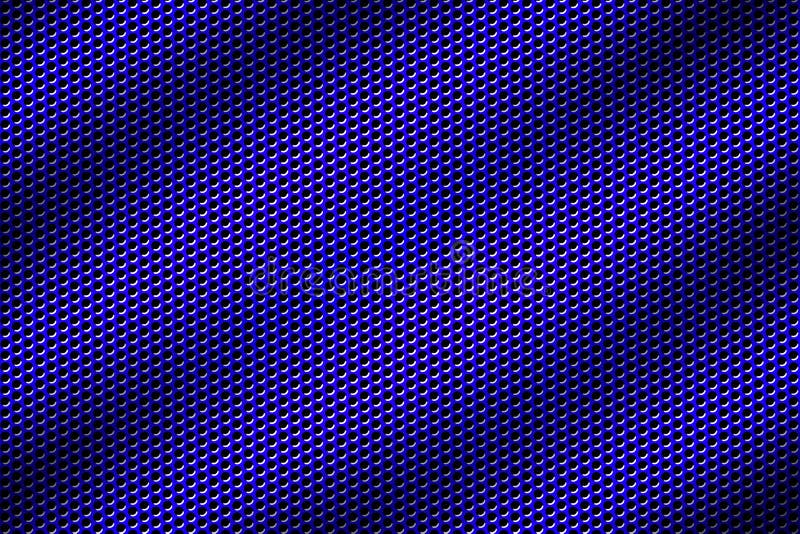 Malha Metálica Do Cromo Azul Fundo E Textura Do Metal Ilustração Stock ...