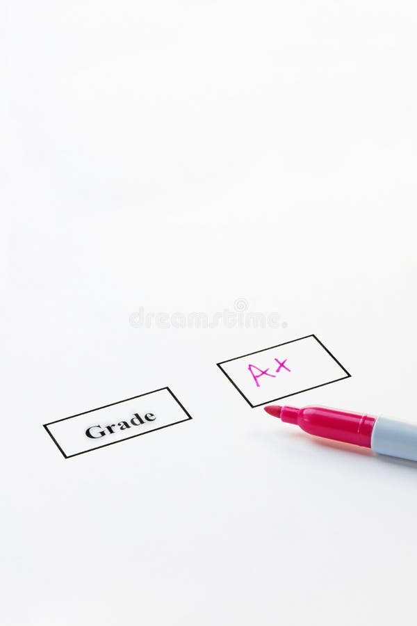 Grade a+ stock photo. Image of paper, fantastic, great - 45037590