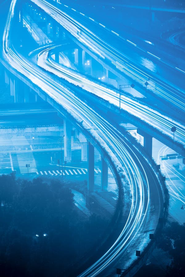 Grade Separation Bridge at Night Stock Image - Image of closeup ...