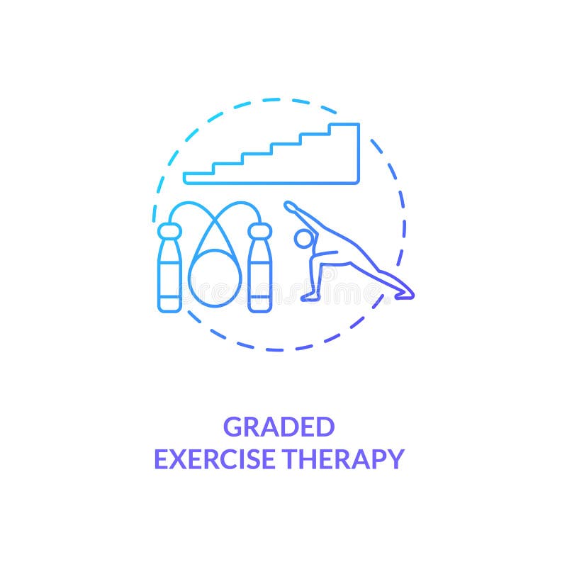 Graded Exercise Therapy Concept Icon Stock Vector - Illustration of ...